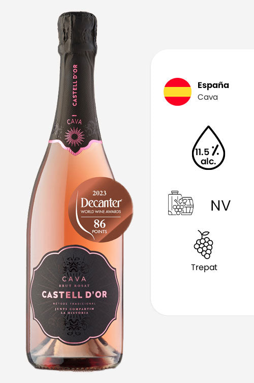 Cava Brut Rosat Trepat 750 ml - Life is Grape Mx